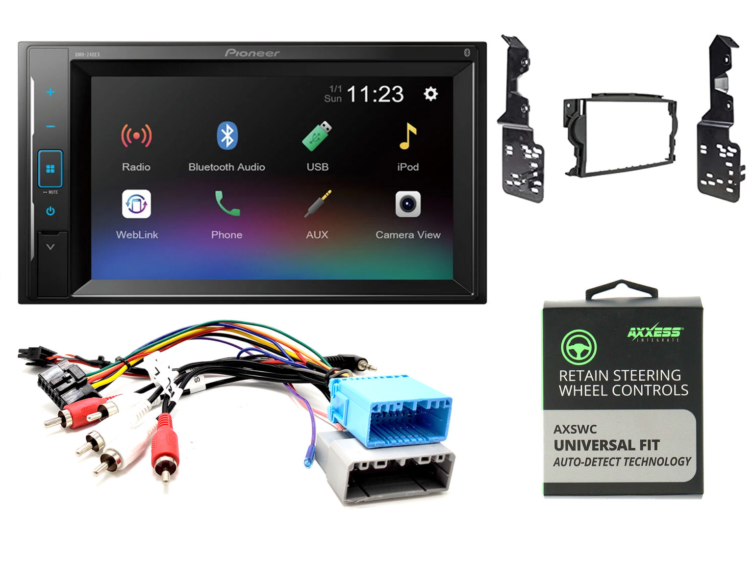 Acura TL MDX TSX Pioneer Touchscreen Bluetooth Complete Radio Kit ...