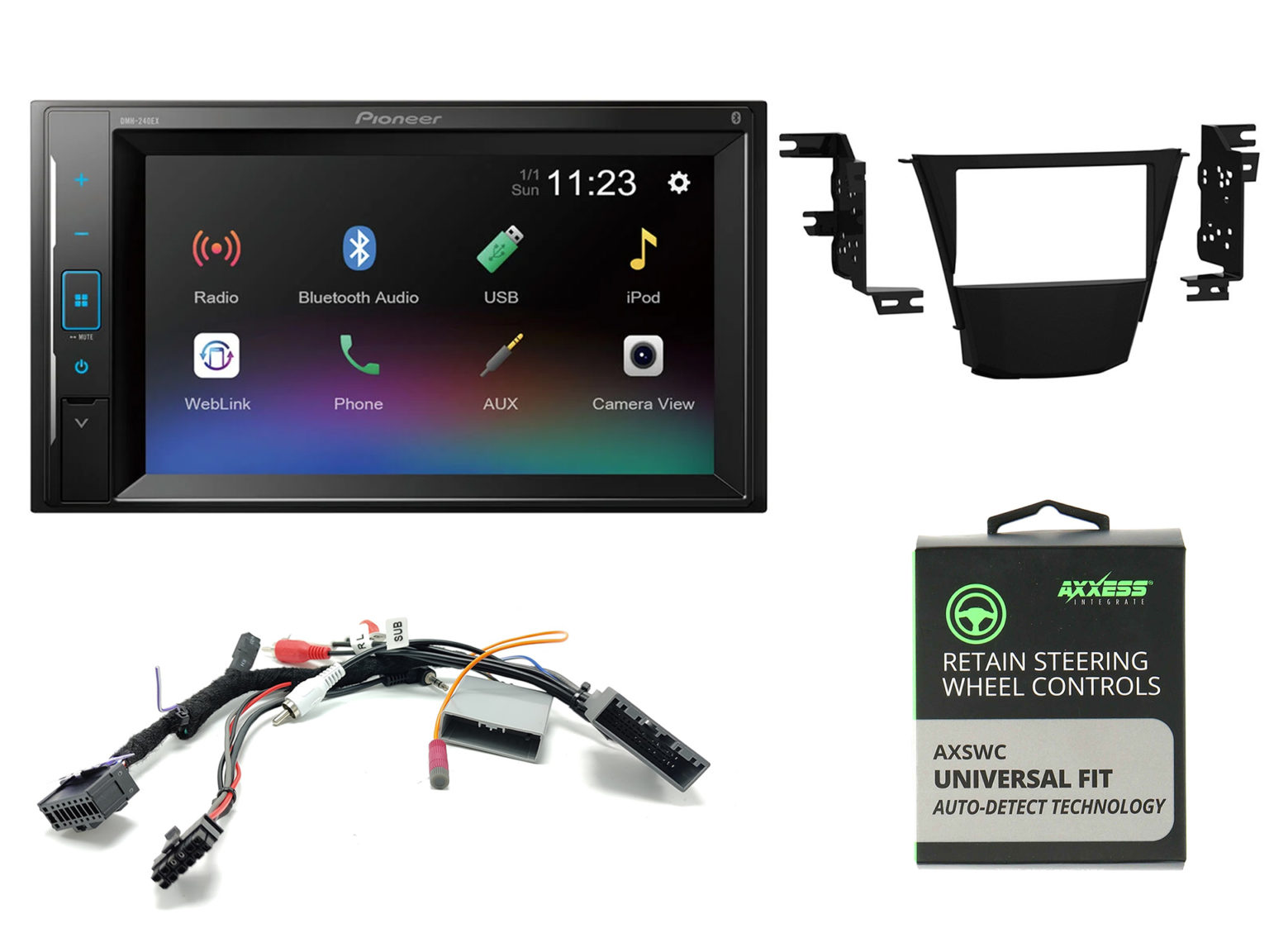 Acura TL MDX TSX Pioneer Touchscreen Bluetooth Complete Radio Kit ...