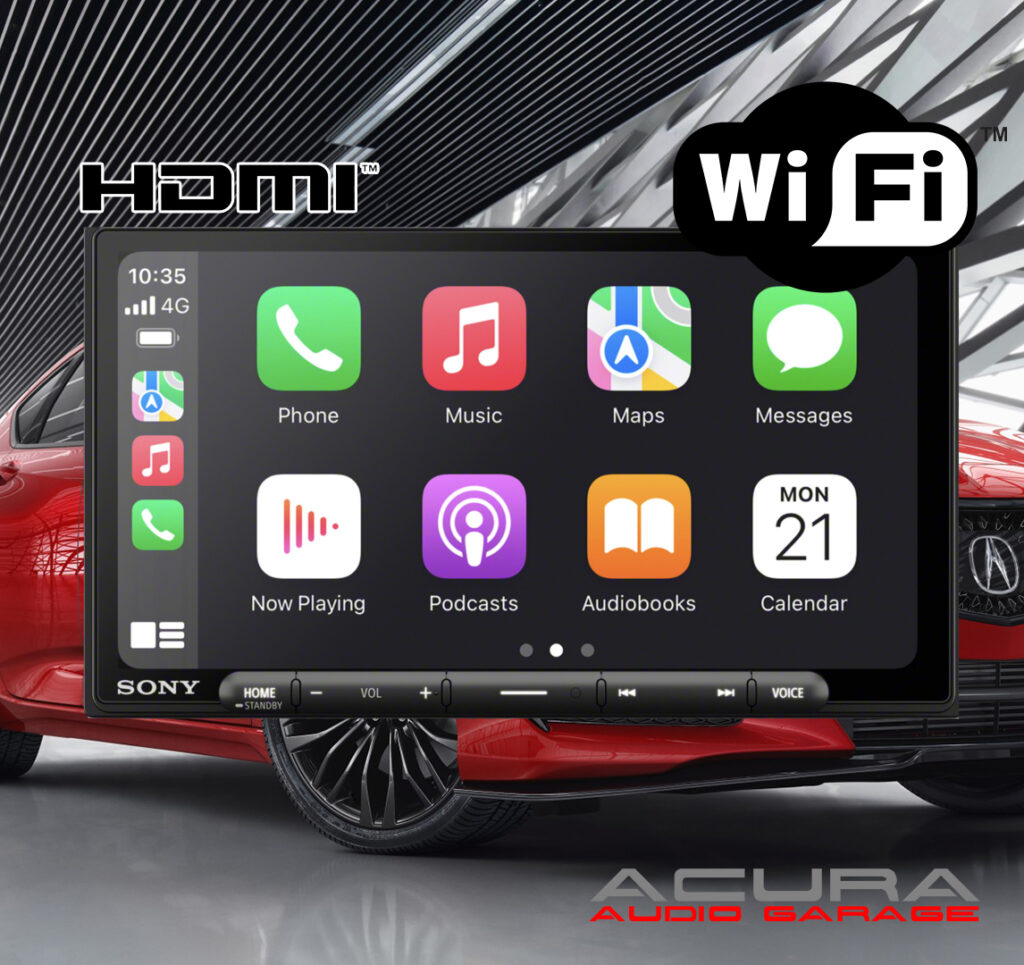 Acura TL MDX TSX Sony Wireless Apple CarPlay HDMI Complete Radio Kit - Mobile Max Car Audio