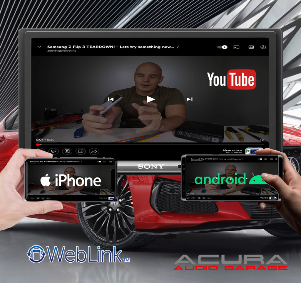 Acura TL MDX TSX Sony Touchscreen Apple CarPlay Bluetooth Complete Radio Kit - Mobile Max Car Audio